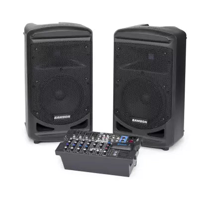 Samson - XP800 8-Channel, 2x400W Portable PA System w/FX – Métronomie